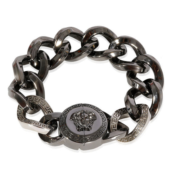 Versace | Jewelry | Ruthenium Versace Medusa Chain Bracelet | Poshmark